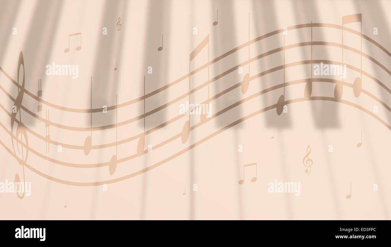 Music notes simple melody on Banque de photographies et d’images à ...