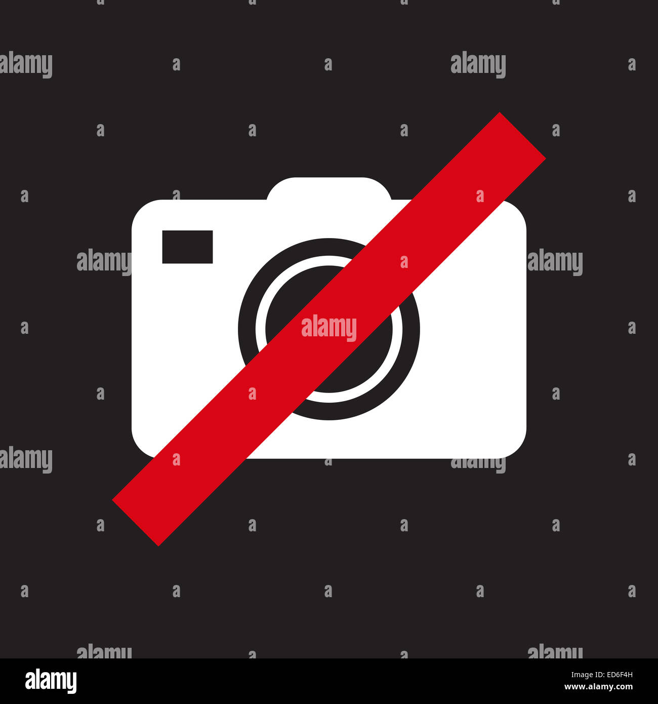 No photography camera prohibited symbol Banque de photographies et d ...