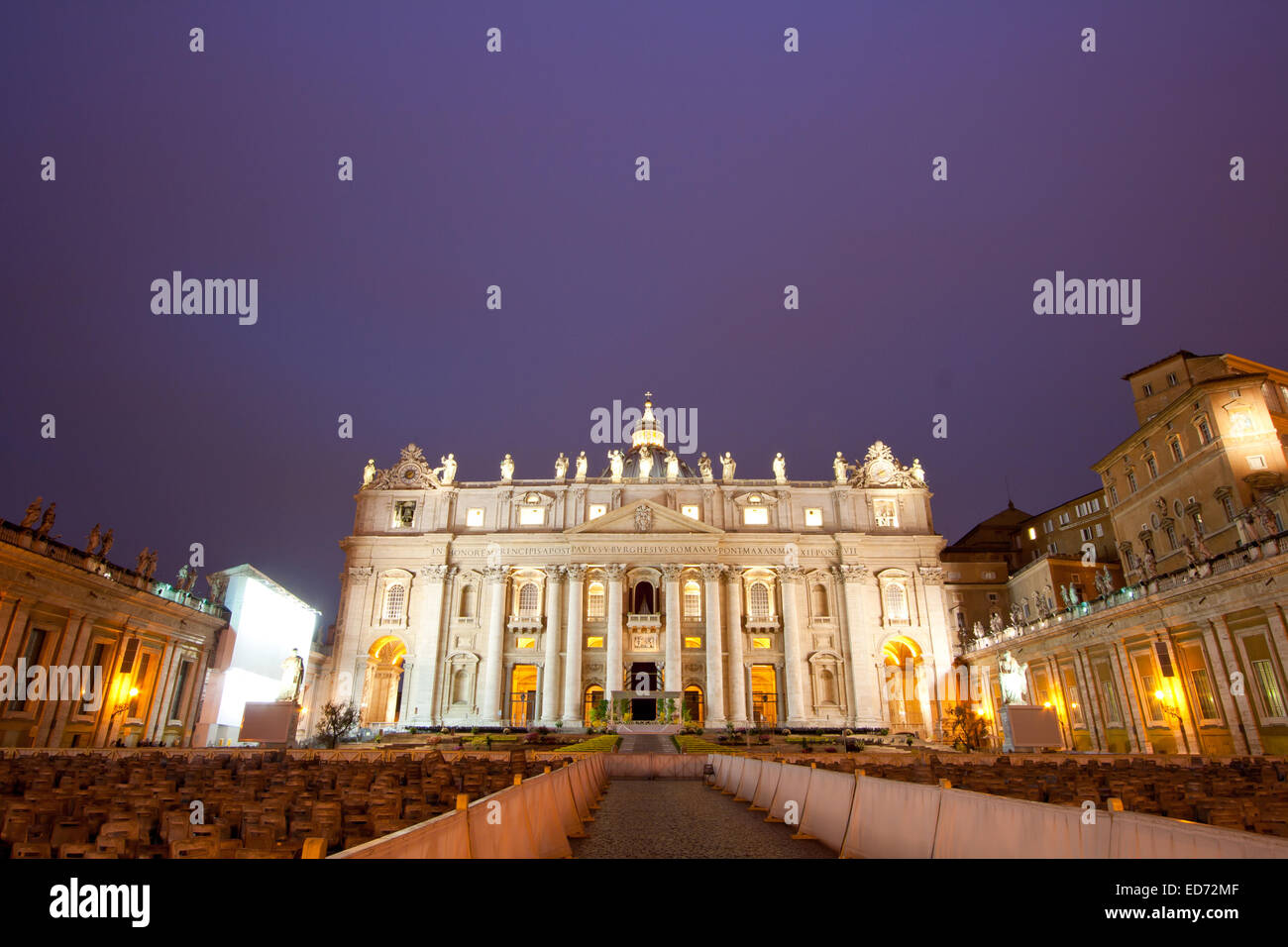Basilica di San Pietro, la cathédrale du Vatican Rome Italie au ...