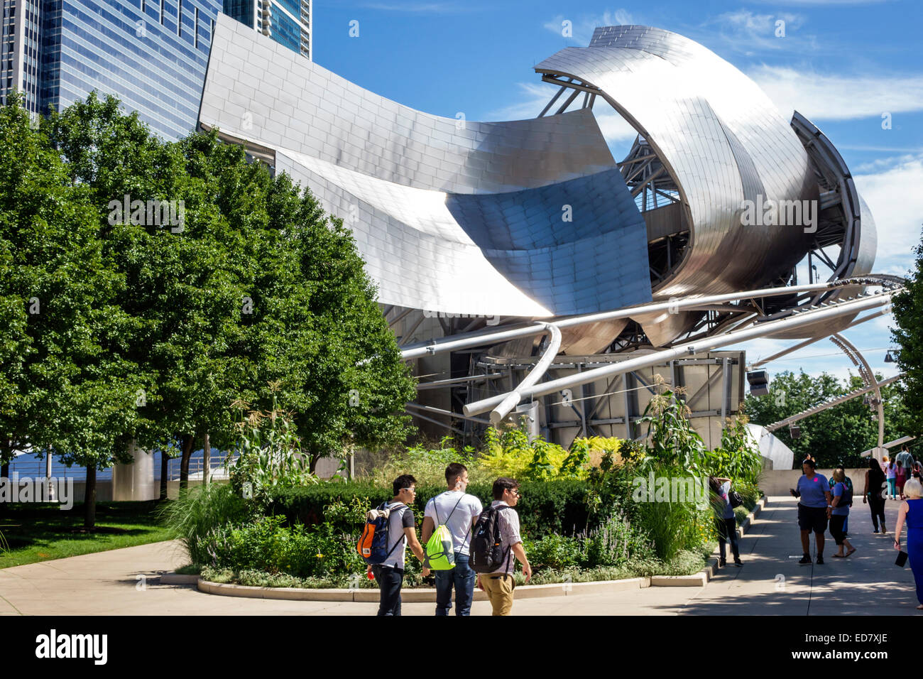 Chicago Illinois,Loop,Millennium Park,Jay Pritzker Music Pavilion ...