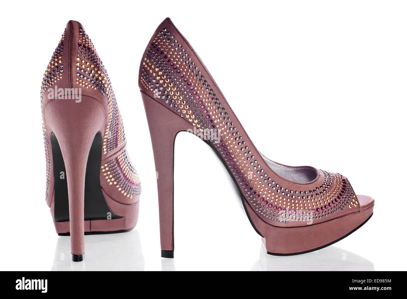 Bronze high heels Banque de photographies et d’images à haute ...