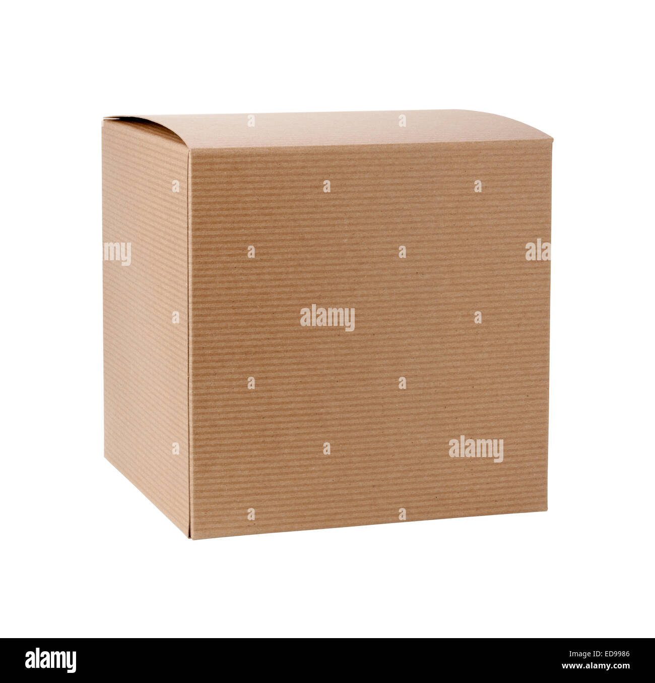 Boîte cadeau en carton carré isolated on white Photo Stock - Alamy