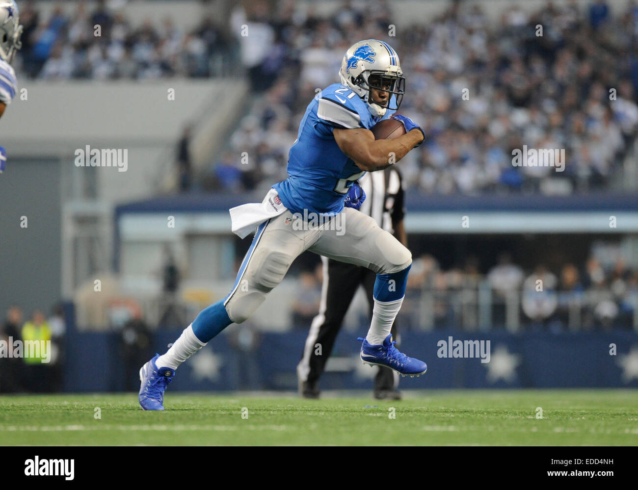 Janvier 04, 2015 : Detroit Lions running back Reggie Bush # 21 lors d ...