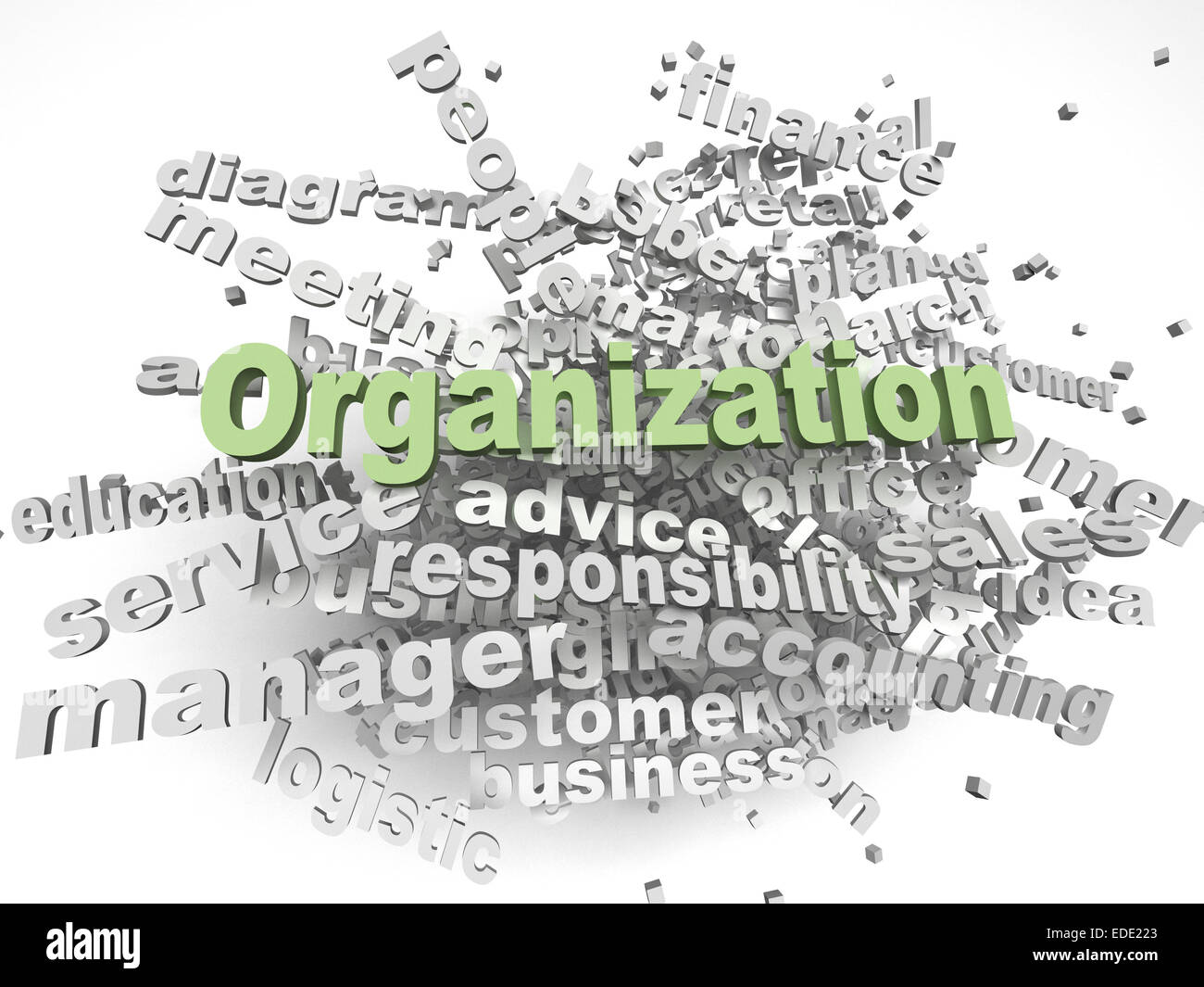 Imagen questions 3d organisation concept mot cloud background Photo ...
