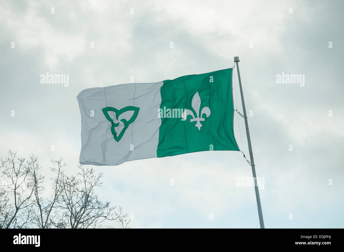 Drapeau franco canadien Banque de photographies et d’images à haute ...