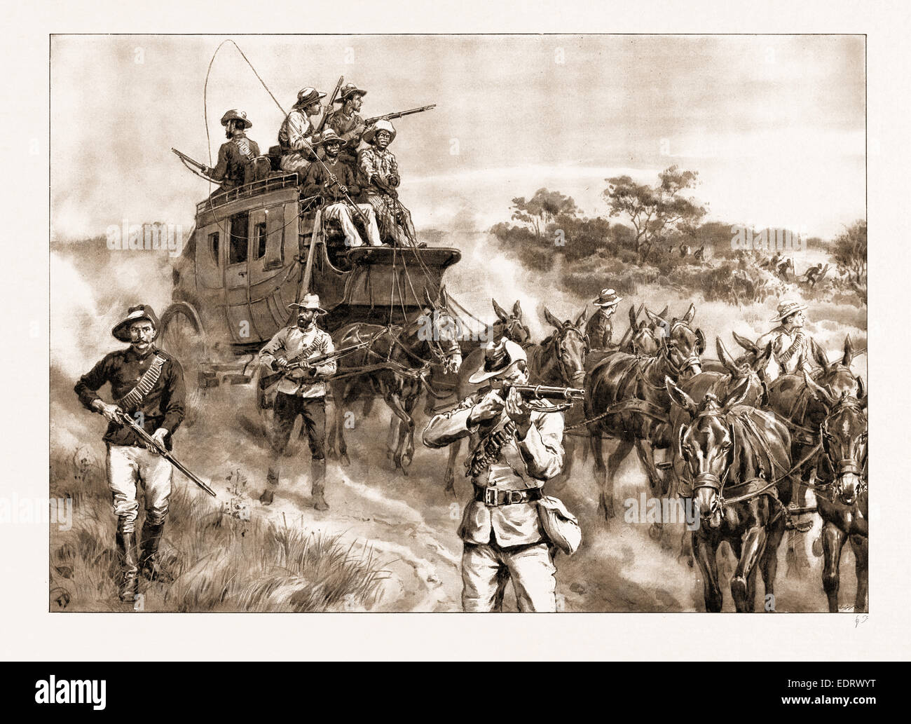 The matabele war Banque de photographies et d’images à haute résolution ...