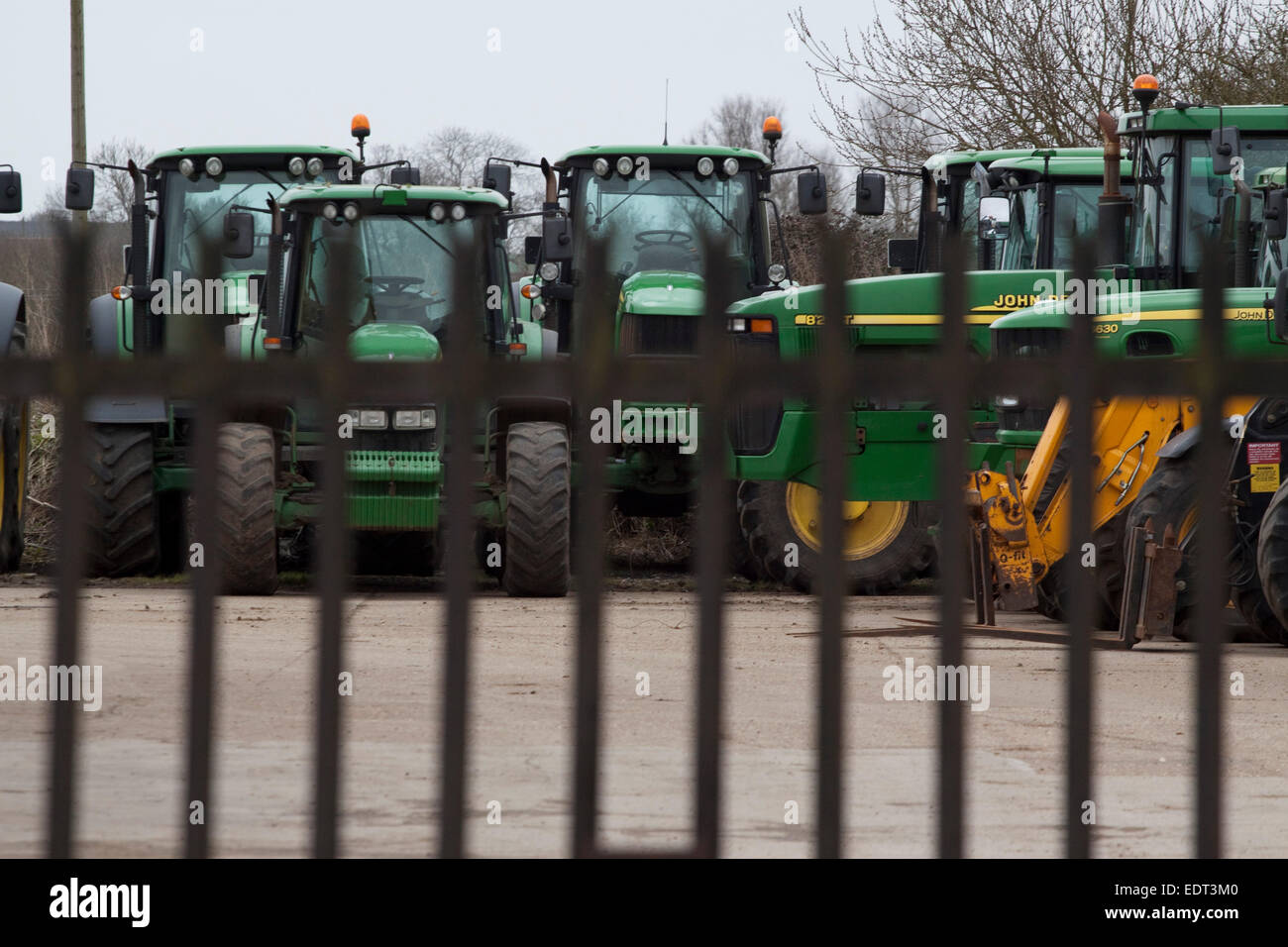 Classé, très vert et très brillant tracteurs John Deere à l'un des ...