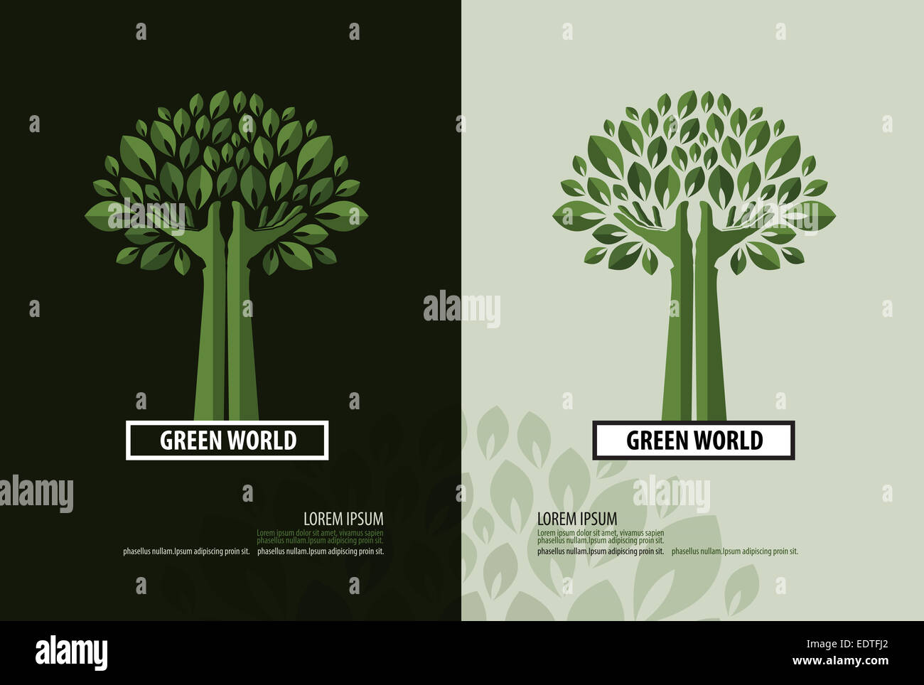 Arbre. logo, icône, signer, emblème, Gabarit Photo Stock - Alamy