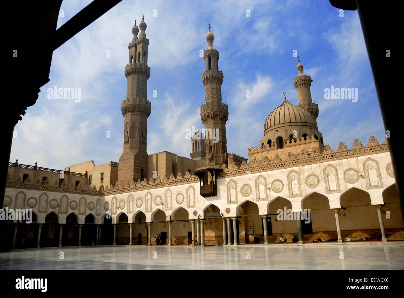 La mosquée Al-Azhar, Le Caire, Egypte Photo Stock - Alamy