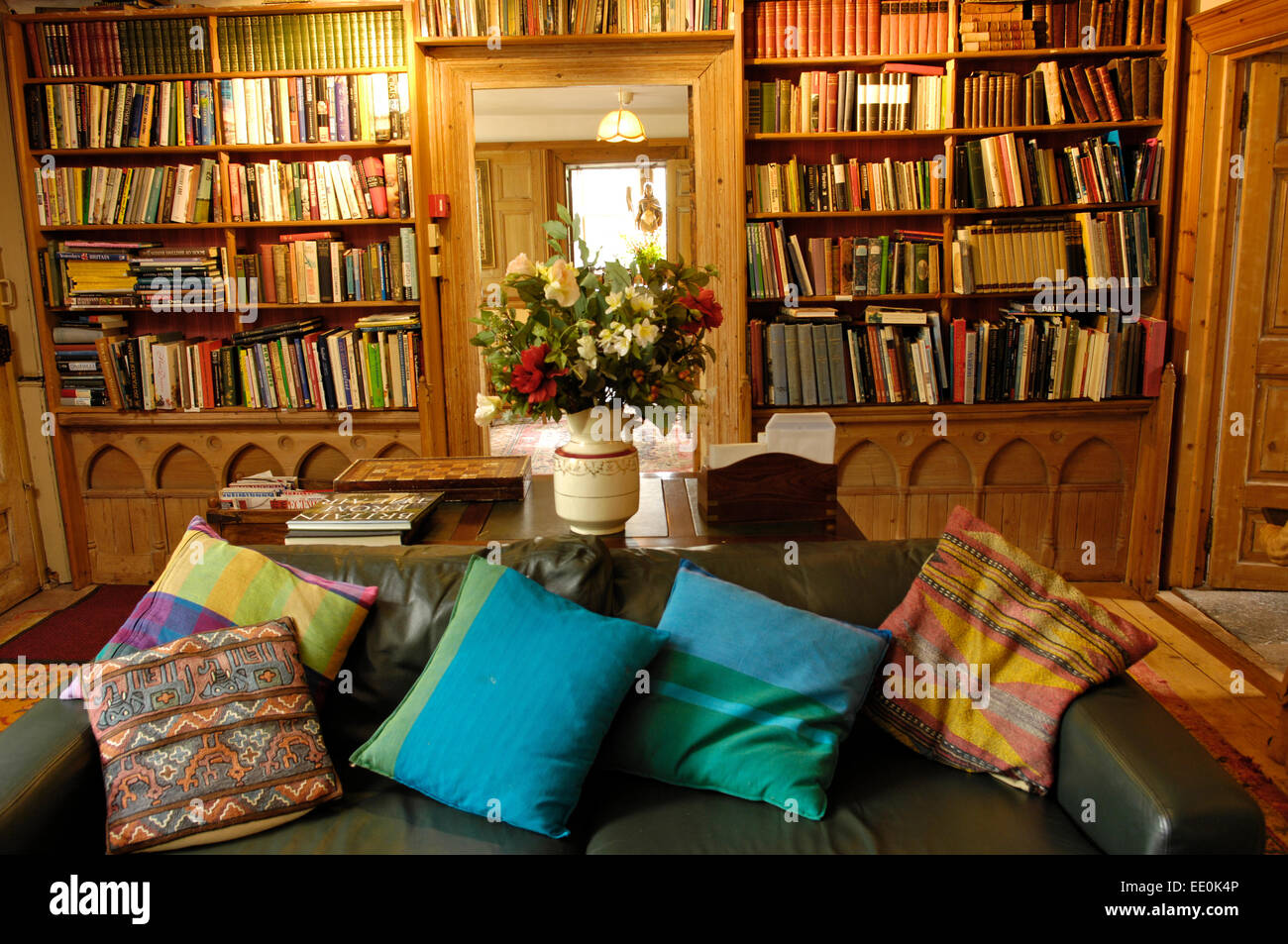 English country house library Banque de photographies et d’images à ...