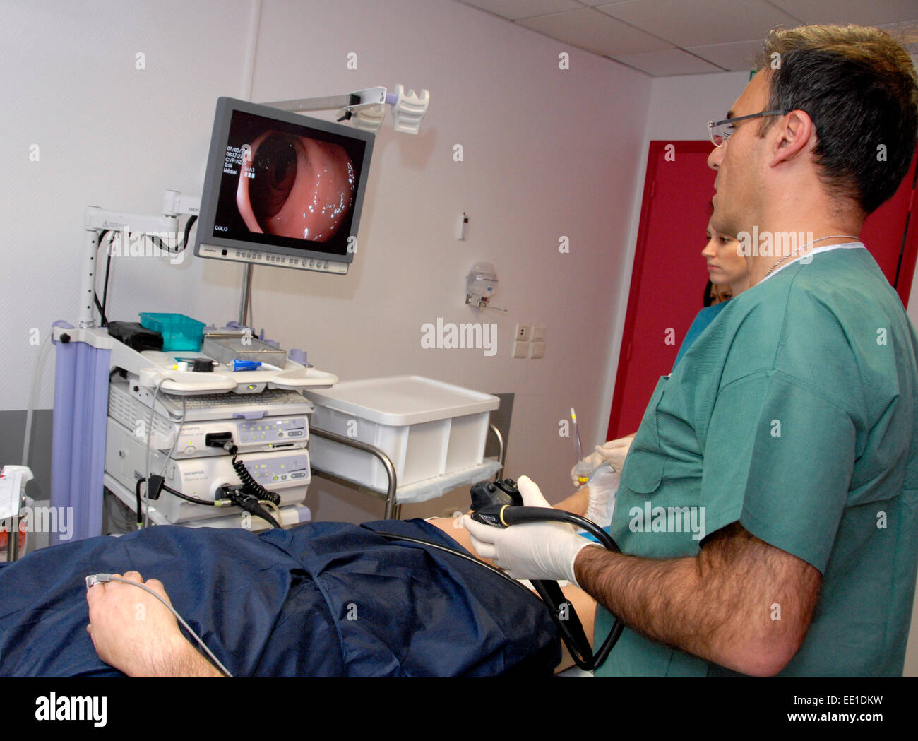 Examen du côlon, l'ENDOSCOPIE Photo Stock - Alamy
