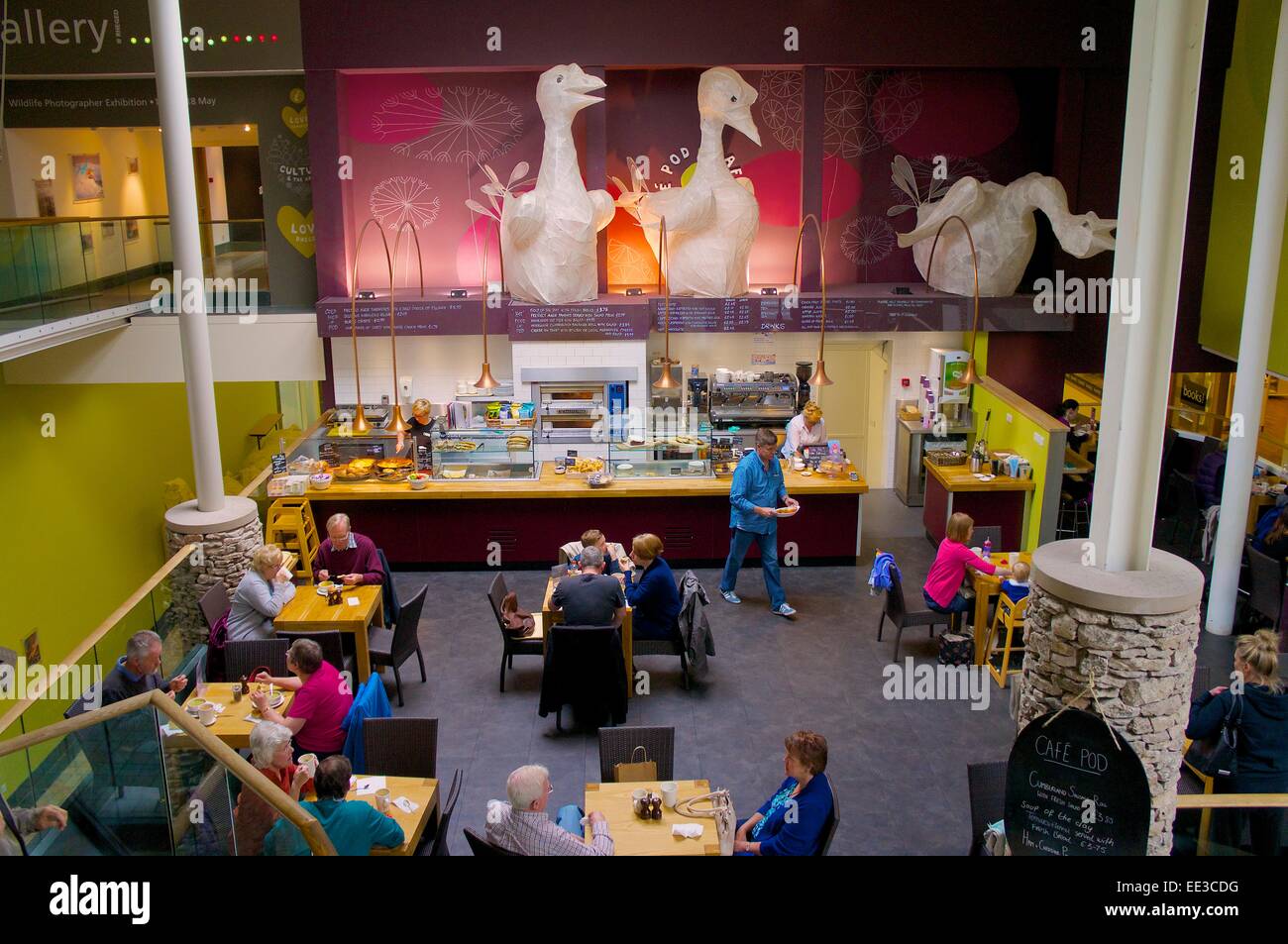 Rheged Café Pod, Rheged lakeland heritage centre, Penrith, Eden Valley ...