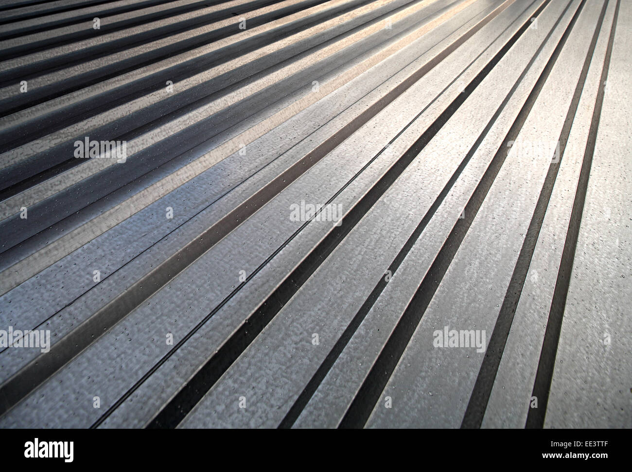 Toit en acier, la texture. La construction métallique Photo Stock - Alamy