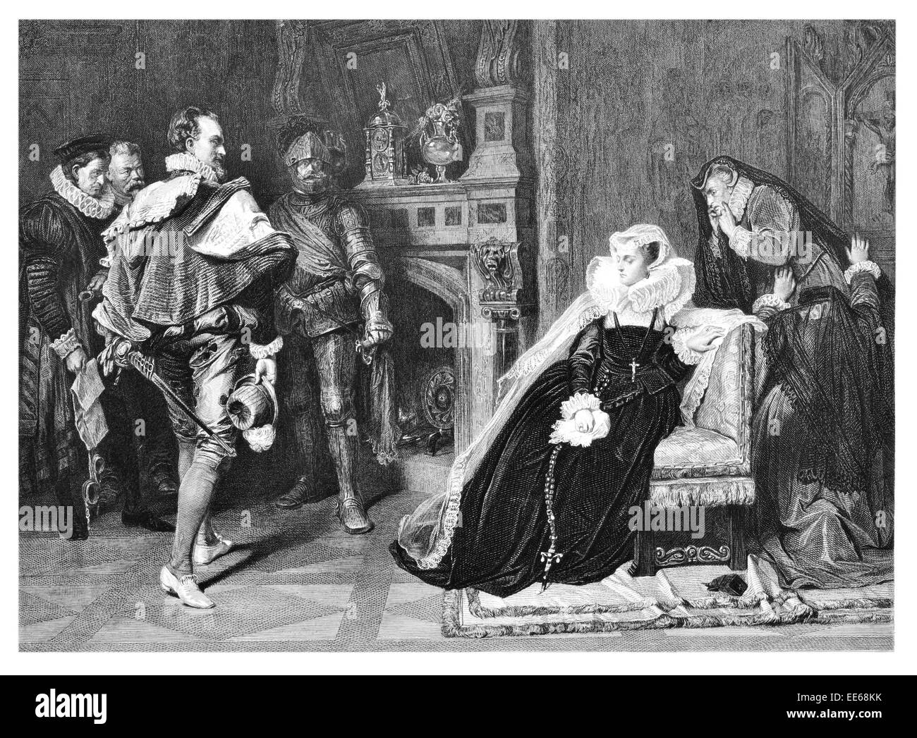 L'arrêt de mort Marie Stuart, Reine des Écossais, l'Écosse d'exécution ...