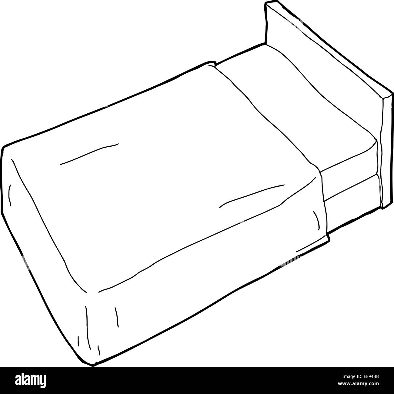 Bed furniture cartoon illustration Banque de photographies et d’images ...