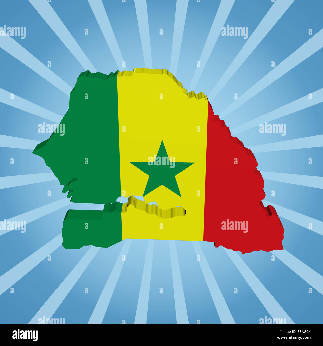 Senegal map Banque de photographies et d’images à haute résolution - Alamy