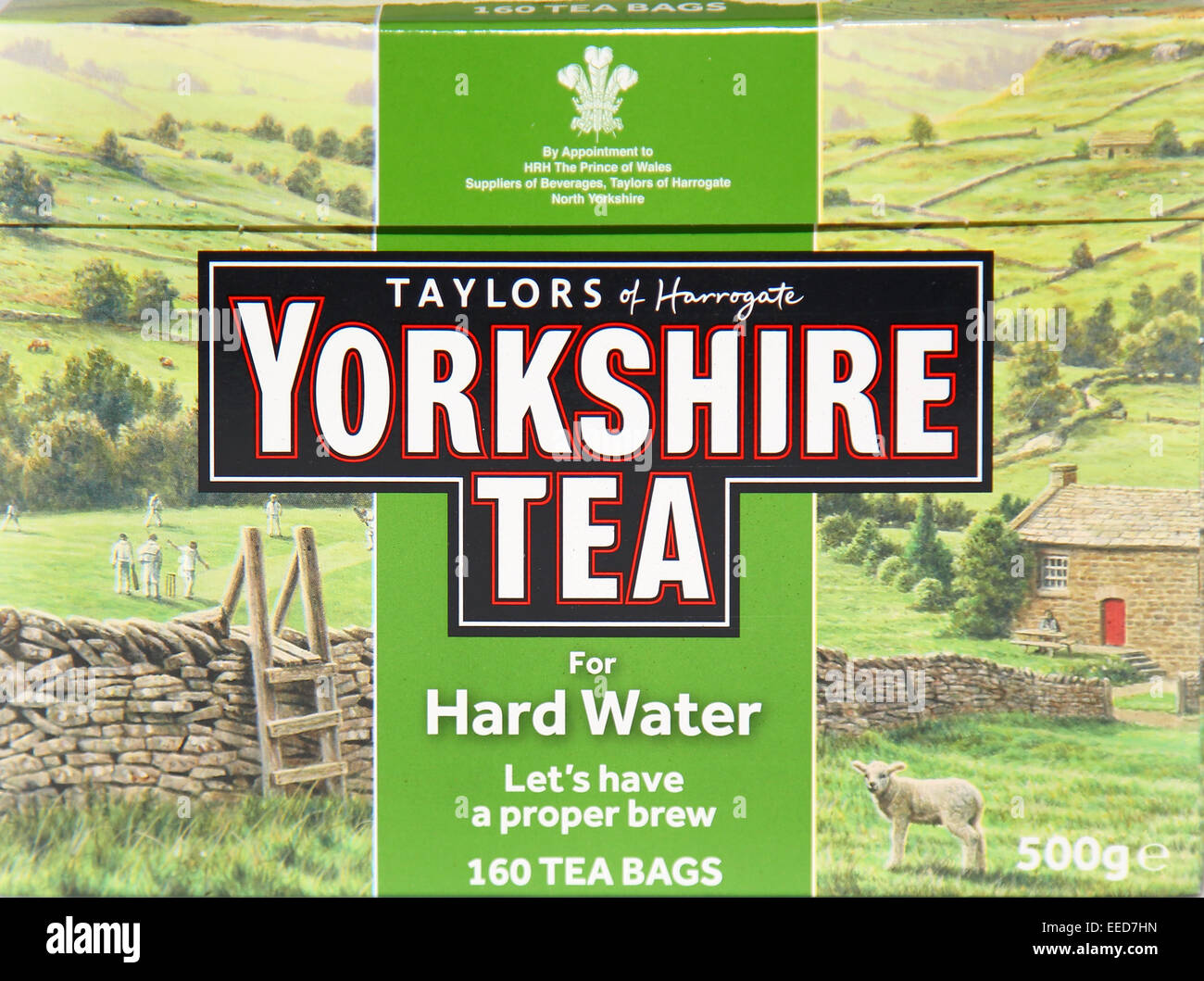 Fort de sachets de thé yorkshire Photo Stock - Alamy