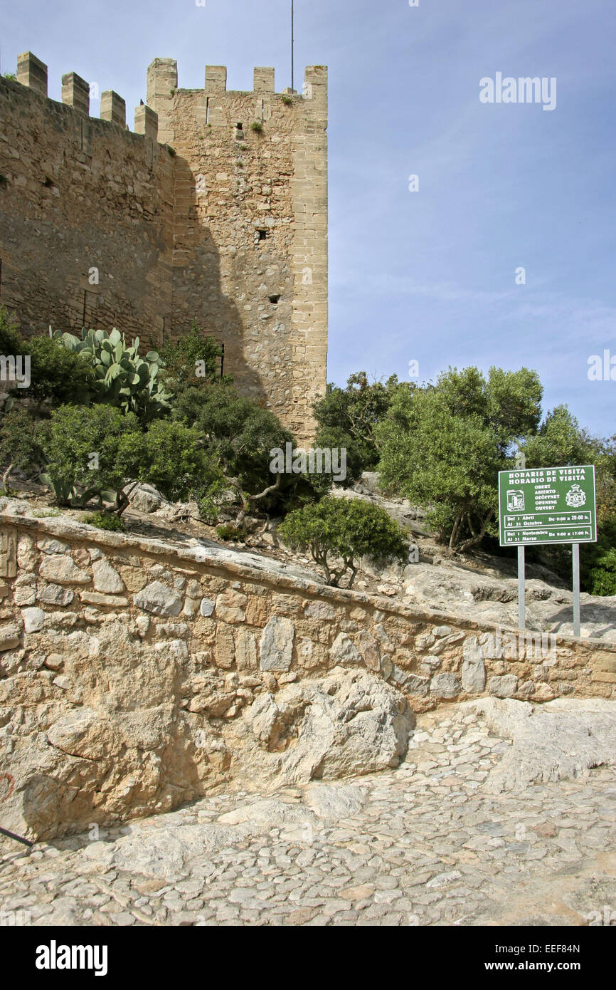 Spanien Insel Majorque Capdepera Castell de Capdepera Festung ...