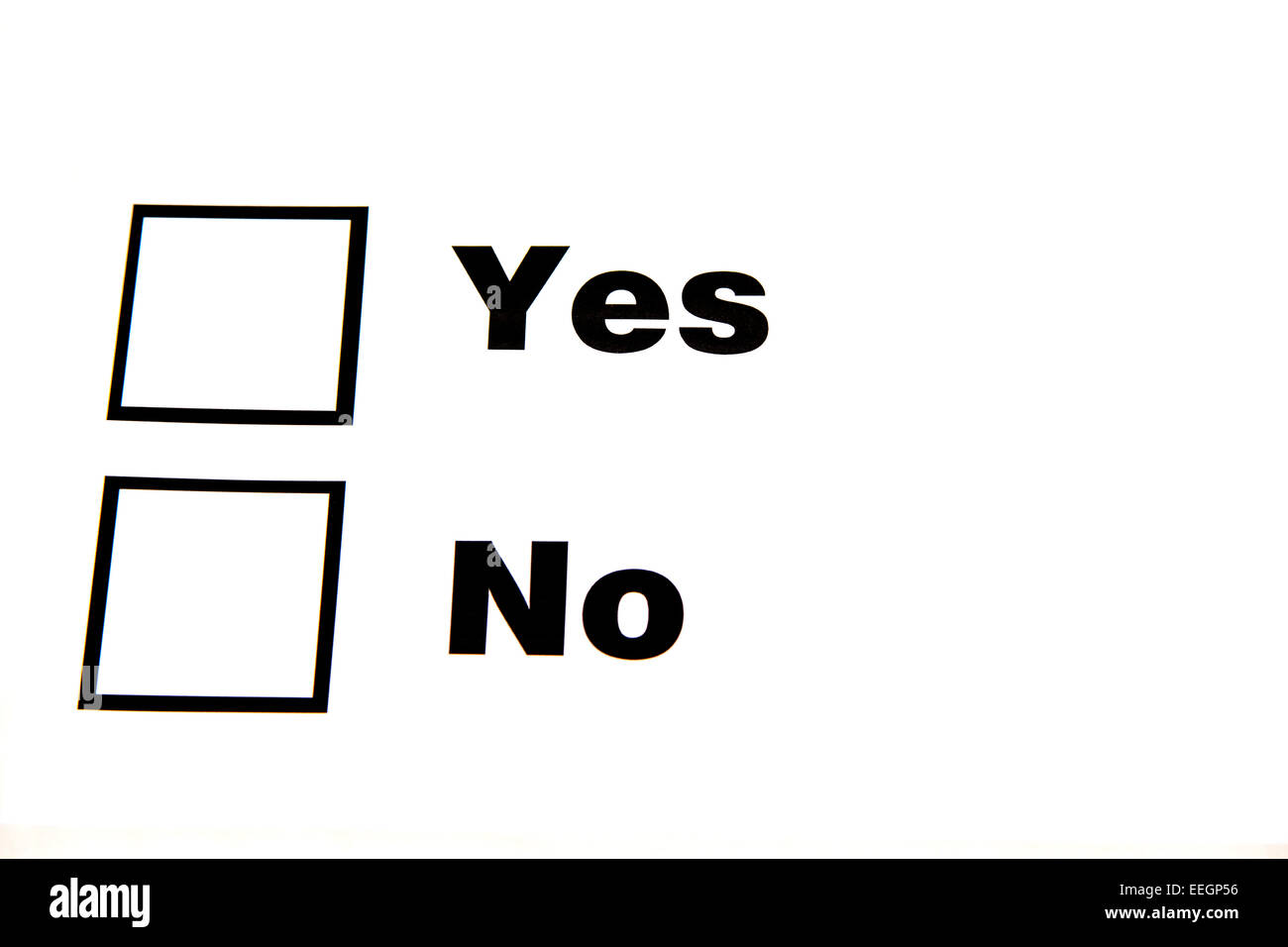 Tick box Banque de photographies et d’images à haute résolution - Alamy