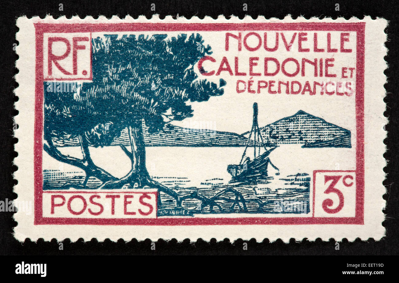 Timbre Nouvelle Calédonie française Photo Stock - Alamy