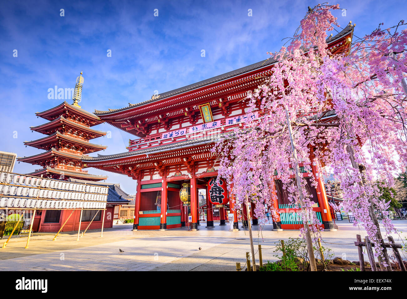 Tokyo, Japon à Sensoji Temple Hozomon's Gate dans le quartier Asakusa ...