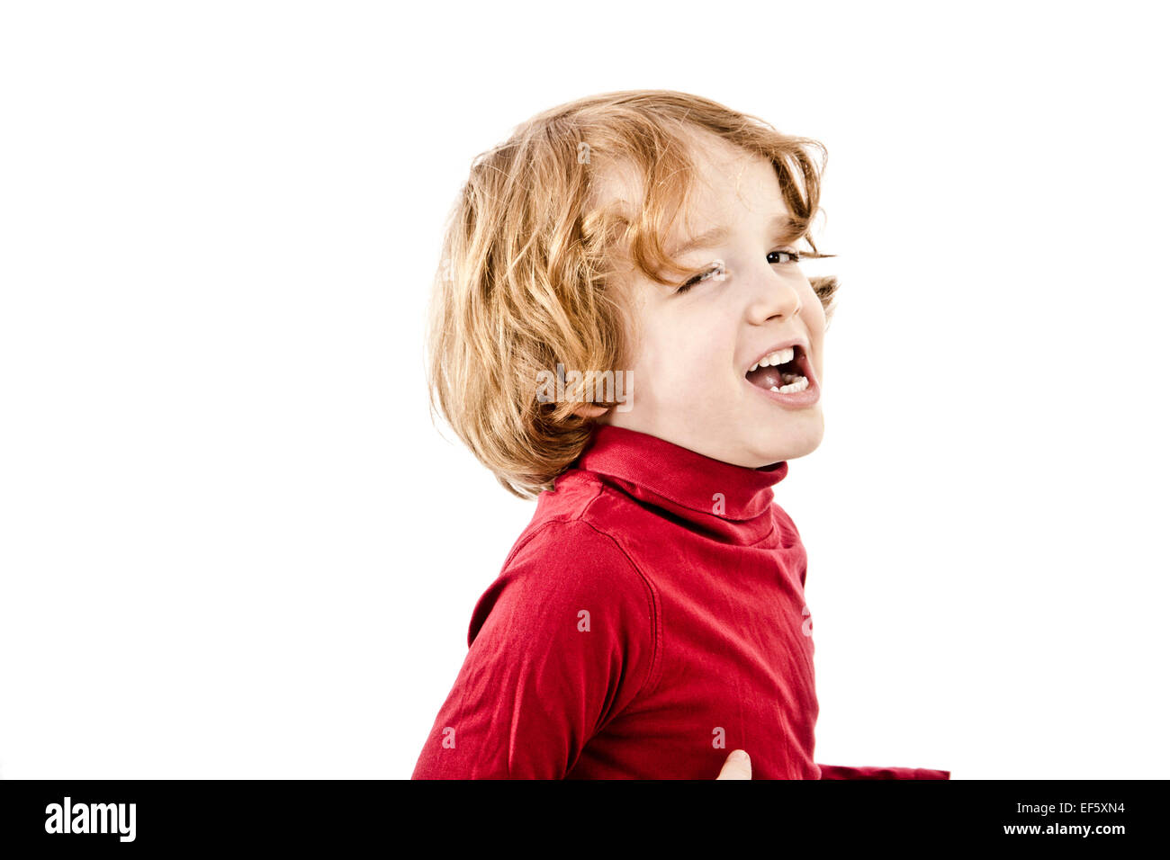 Sourire effronté de garçon Banque de photographies et d’images à haute ...