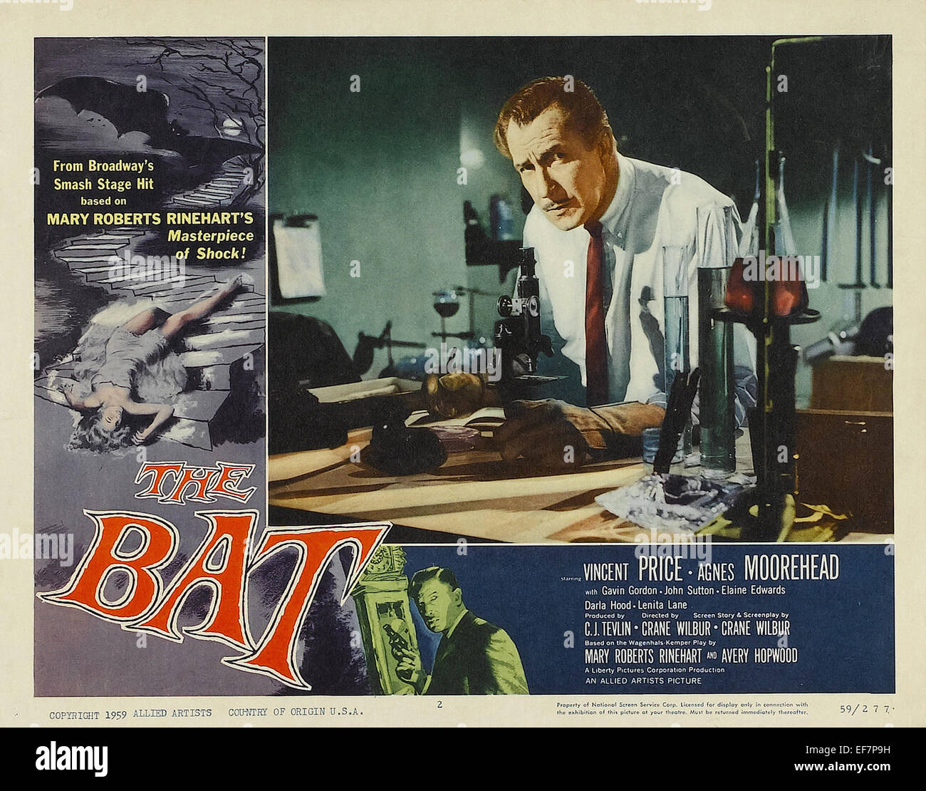 The bat 1959 movie poster display Banque de photographies et d’images à haute résolution - Alamy