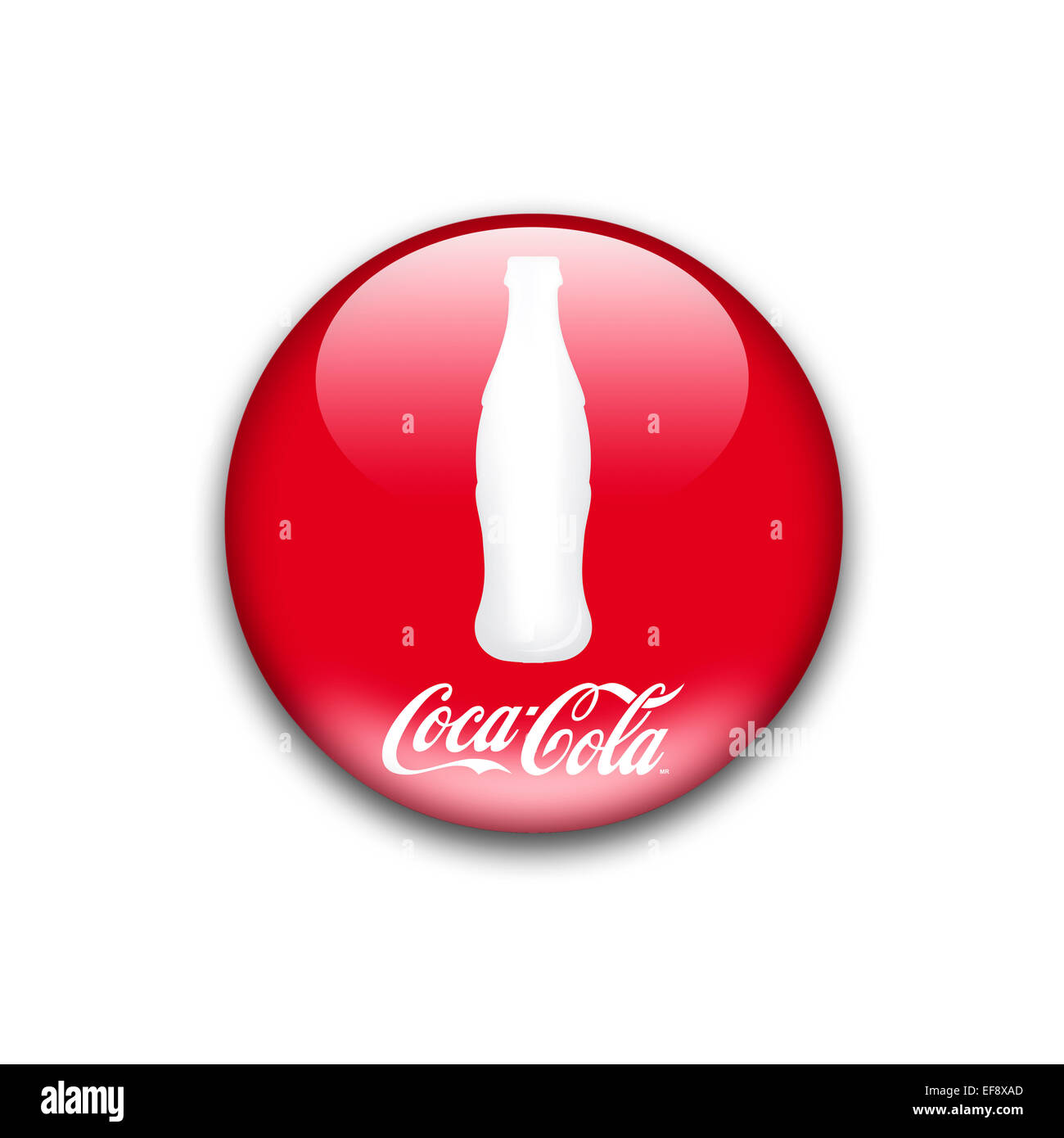 Logo Coca Cola drapeau icône symbole emblème Photo Stock - Alamy