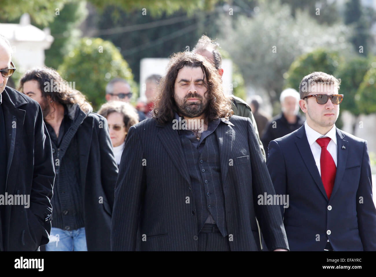 Athènes, Grèce. 30Th Jan, 2015. Le fils de Demis Roussos, Cyril. Chanteur grec Demis Roussos ...