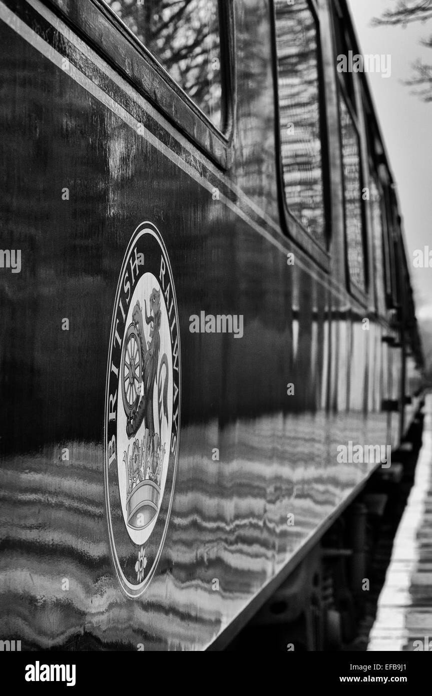 British rail symbol Banque d'images noir et blanc - Alamy