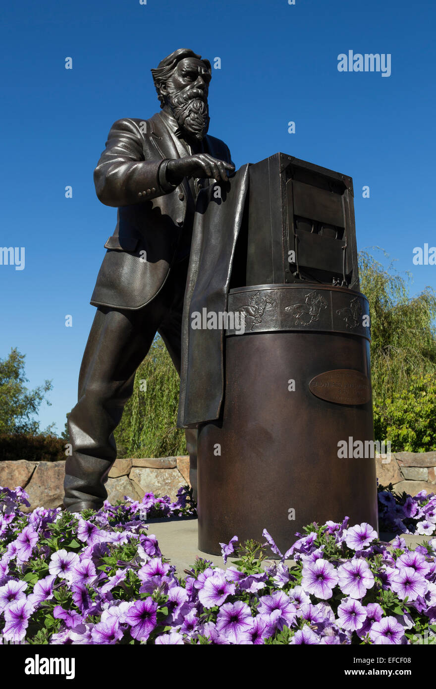Eadweard statue de james muybridge Banque de photographies et d’images ...