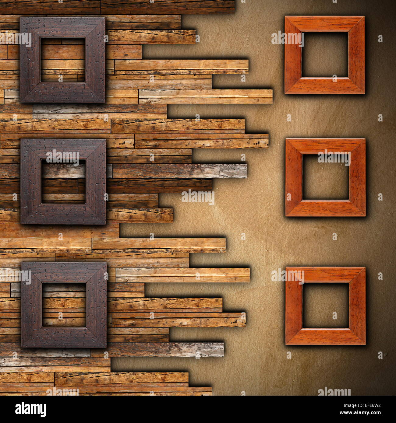 Les trames sur mur fini en bois pour votre message ou publicité Photo ...