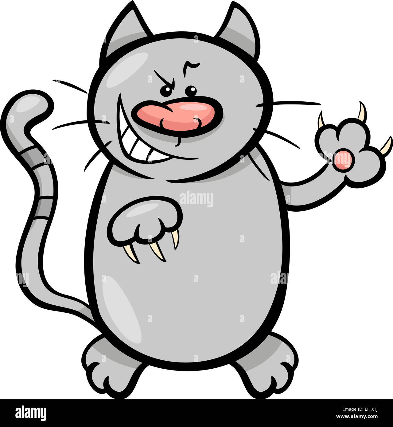 Cat claws cartoon illustration Banque de photographies et d’images à ...
