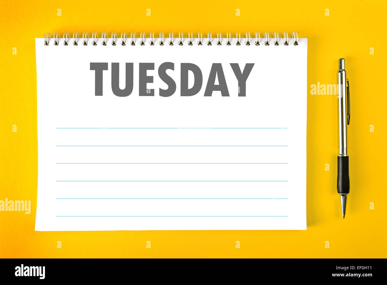 Calendrier Du Mardi Banque d'image et photos - Alamy