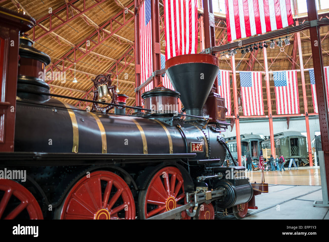 BALTIMORE, Maryland — B&O No. 147 Thatcher Perkins, une locomotive de ...