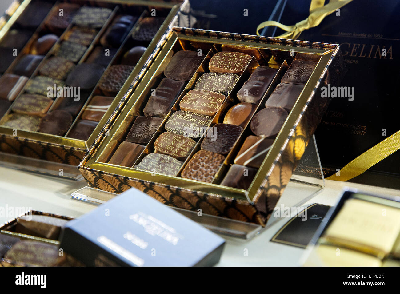 Chocolat saint valentin sur l'affichage le 9 février 2015, Tokyo, Japon ...