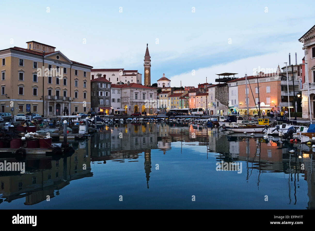 Port, Piran, Golfe de Piran, Mer Adriatique, Slovénie, Europe Photo ...