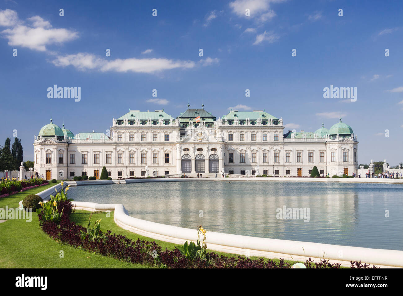 Palais du Belvédère supérieur baroque. Vienne, Autriche Photo Stock - Alamy