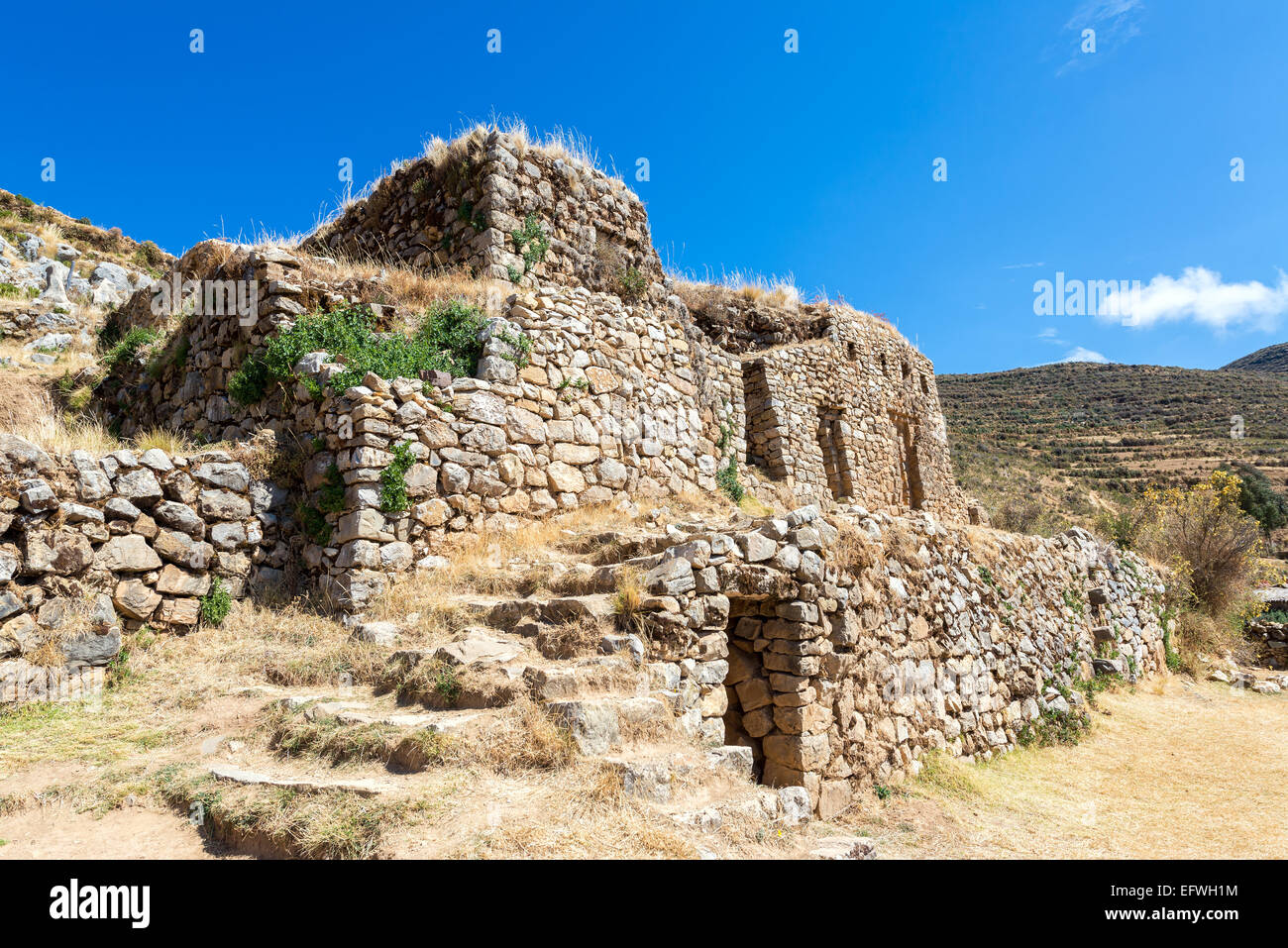 El templo del sol inca Banque de photographies et d’images à haute ...