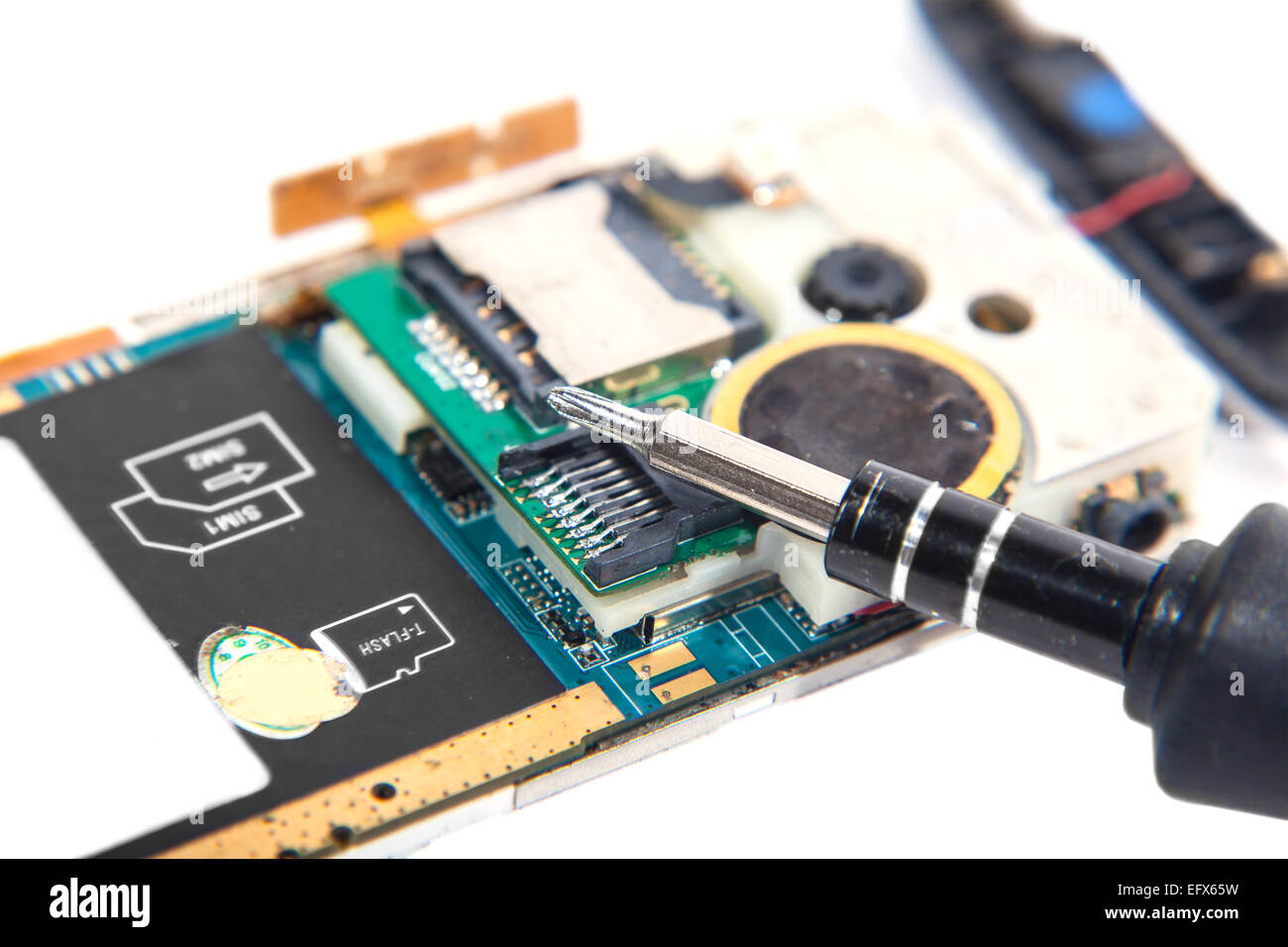 Mobile phone repair Banque de photographies et d’images à haute ...