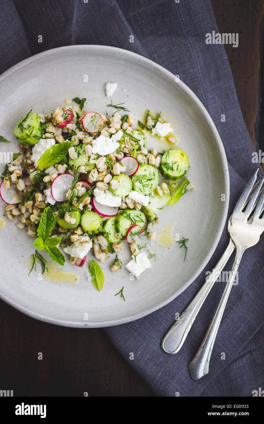 Salade De Concombre Et Feta Banque d'image et photos - Alamy
