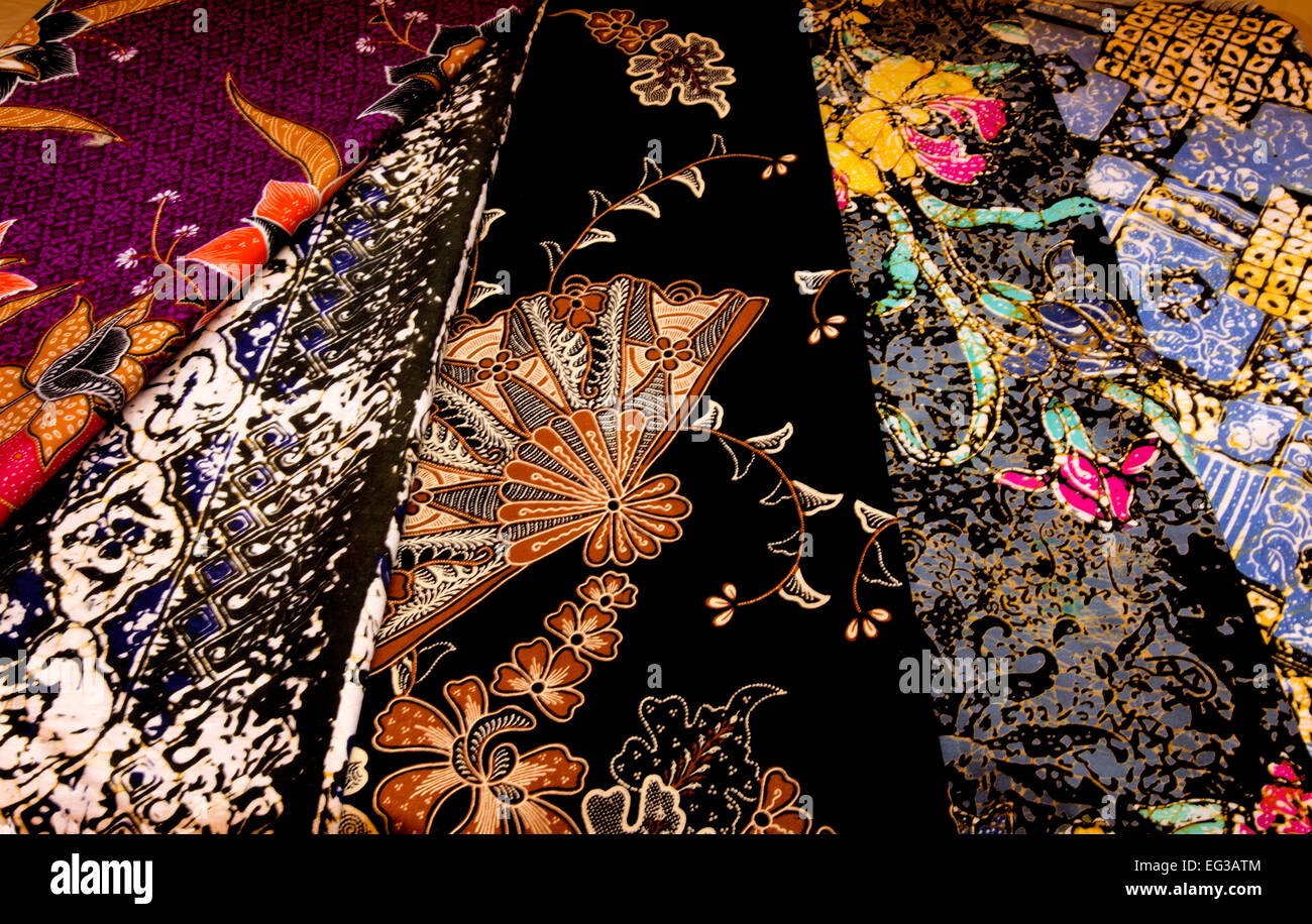 Schéma des sarongs et matériel batik en Thaïlande Photo Stock - Alamy