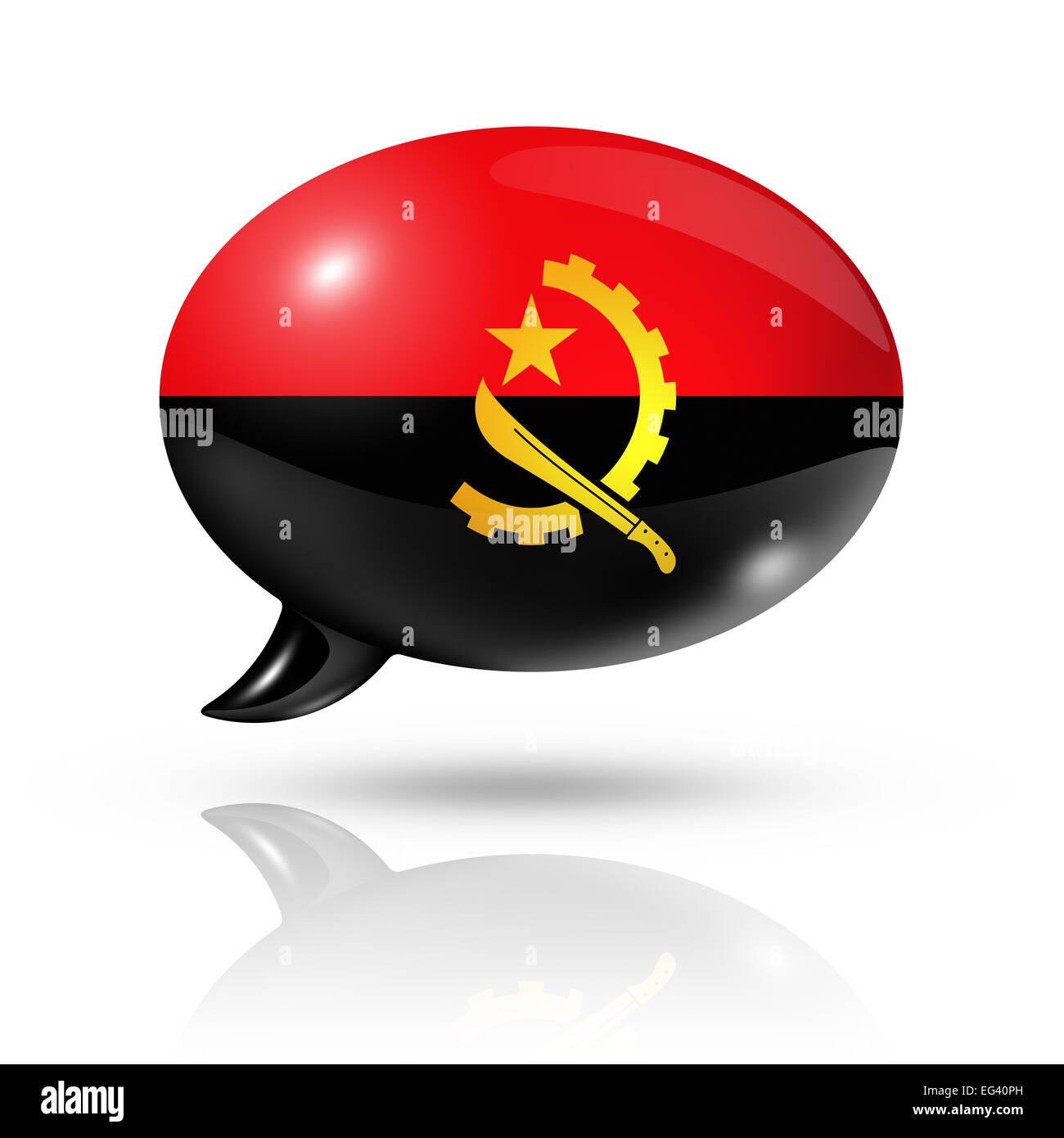 Drapeau angola Banque de photographies et d’images à haute résolution ...