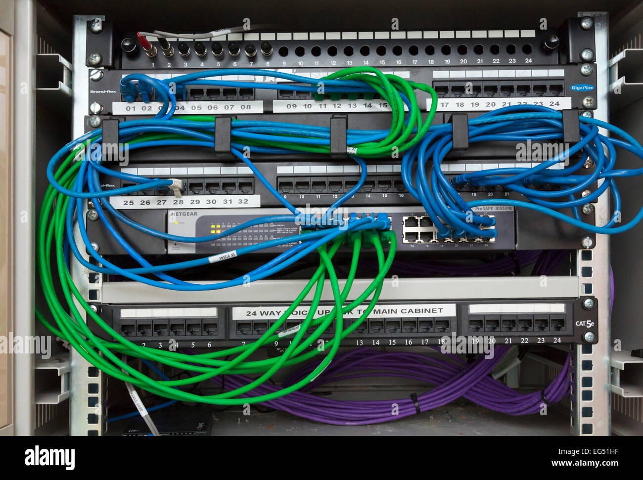 Network switch ethernet cables Banque de photographies et d’images à ...