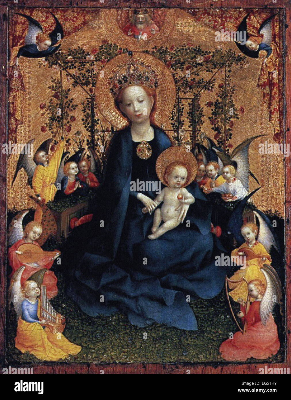 Stefan lochner madonna de la rose bower Banque de photographies et d ...