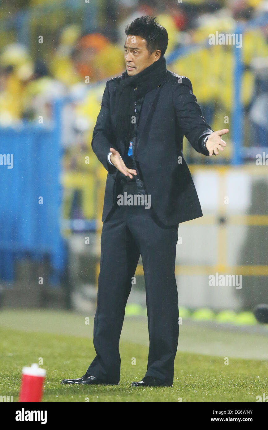 Kashiwa Hitachi Stadium, Chiba, Japon. Feb 17, 2015. Tatsuma Yoshida ...