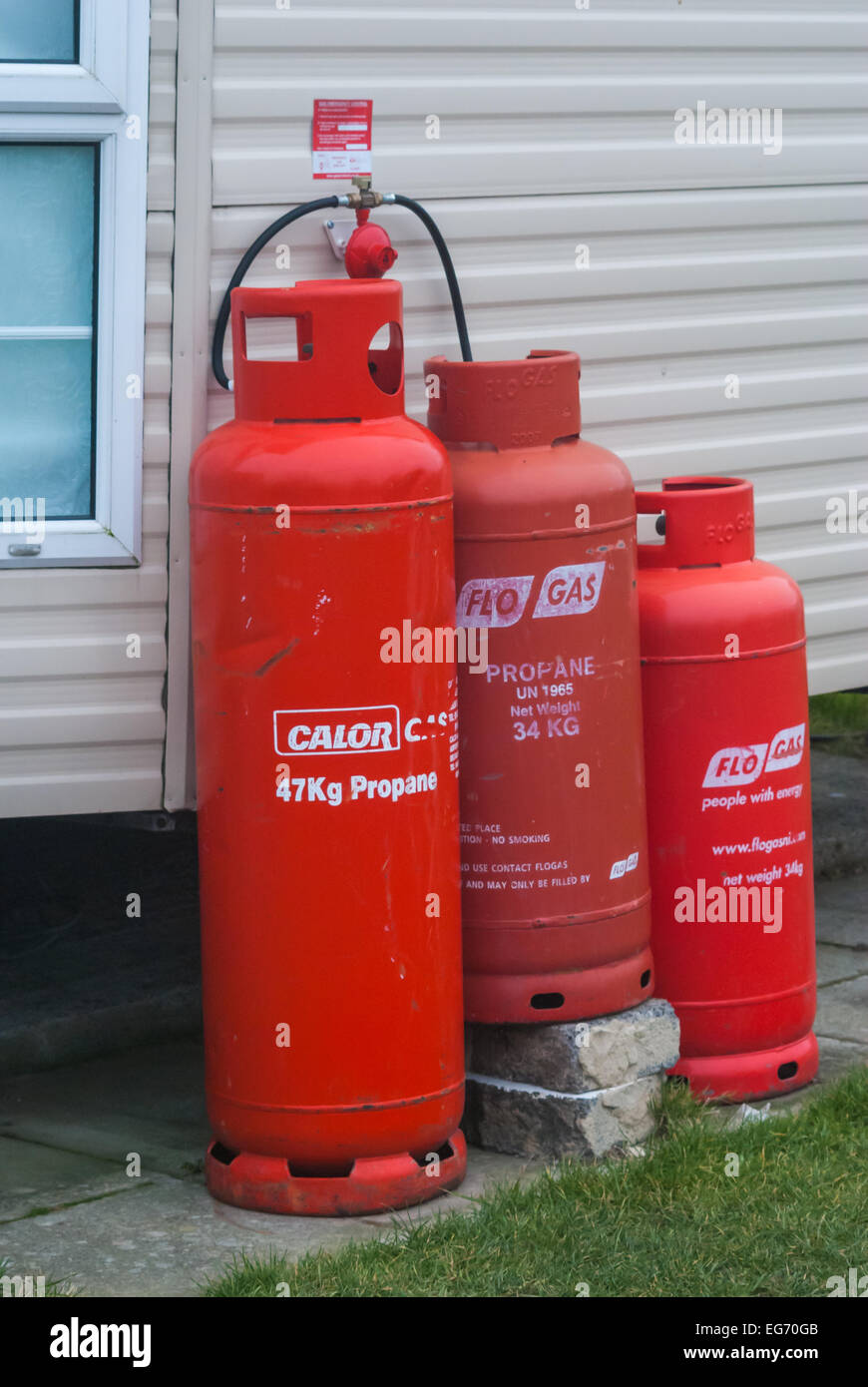 Bouteilles de gaz propane Banque de photographies et d’images à haute ...