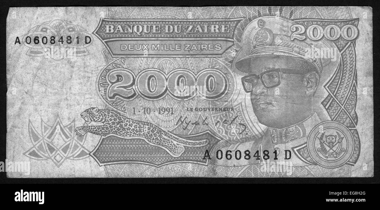 Banknote of zaire Banque de photographies et d’images à haute ...