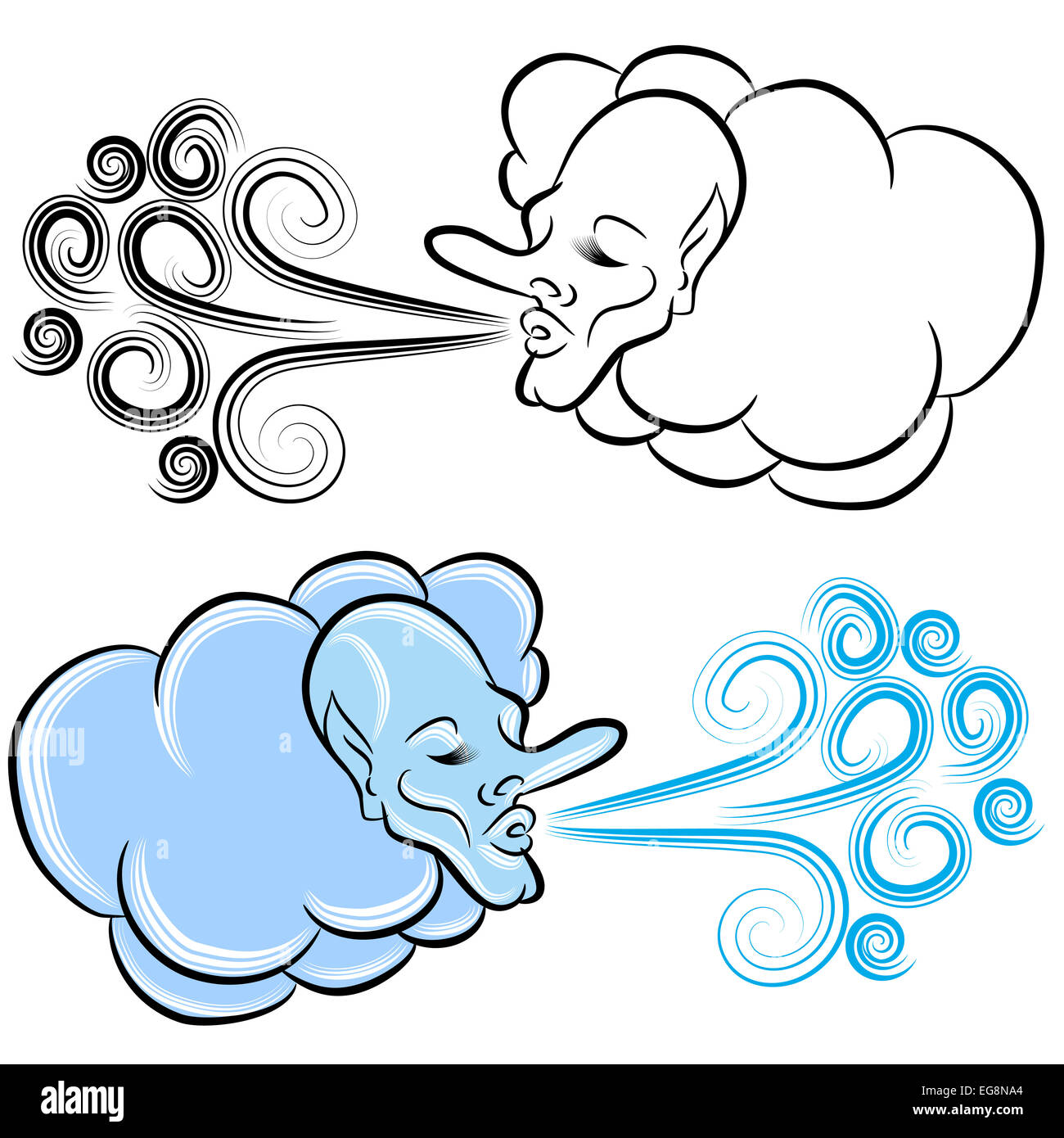 Une image d'un vent froid d'hiver Photo Stock - Alamy