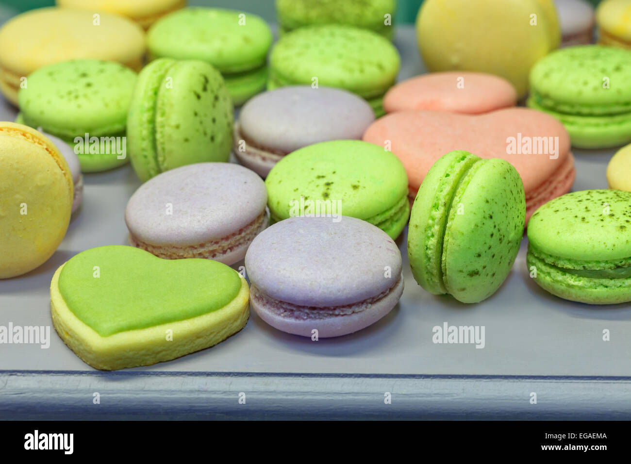 Macaron en forme de coeur Banque de photographies et d’images à haute ...